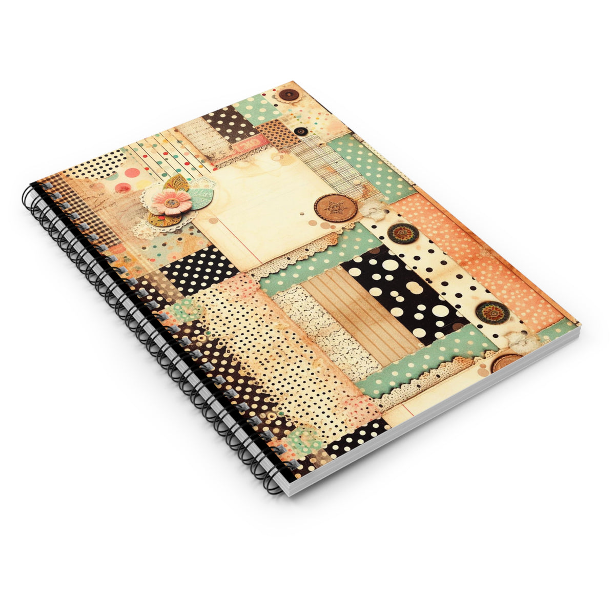 Vintage Spiral Notebook - Ruled Line – Plus All Over